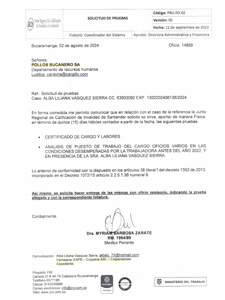 Solicitud de Pruebas 1302202406136 | PDF