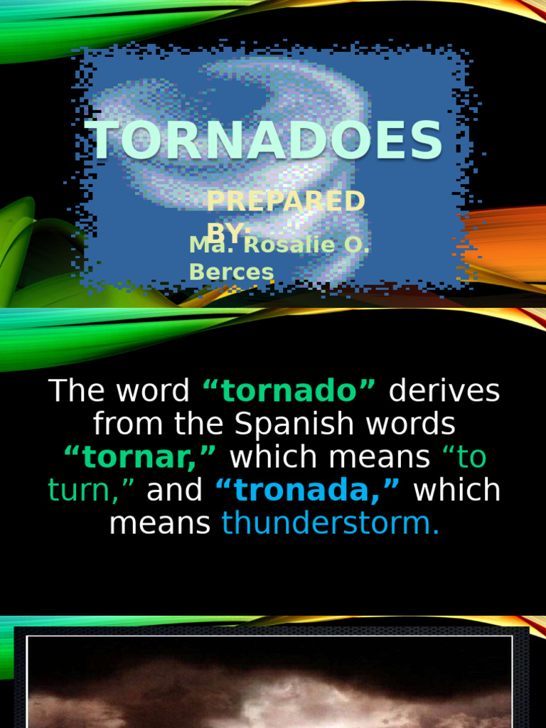 Tornadoes - Ma. Rosalie Berces | PDF