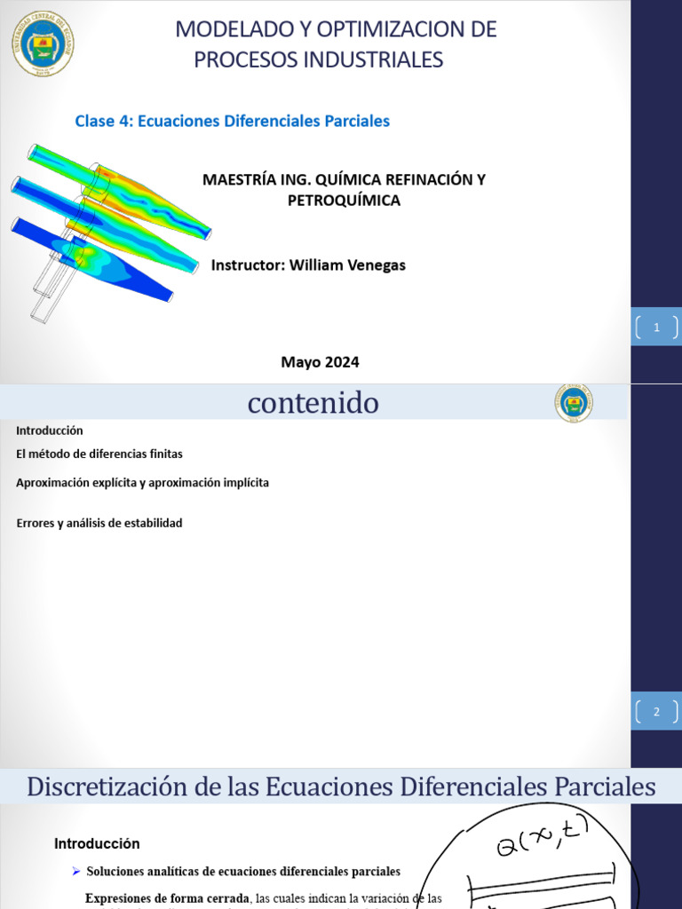 4.2 Método de Diferencias Finitas EDP | PDF