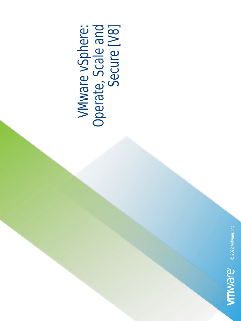 Module 1. OSS Course Introduction - VMware Vsphere - Operate, Scale and Secure v8.0 | PDF