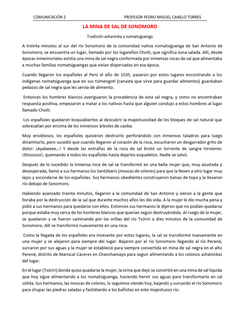 La Mina de Sal de Sonomoro | PDF | sal | Arte