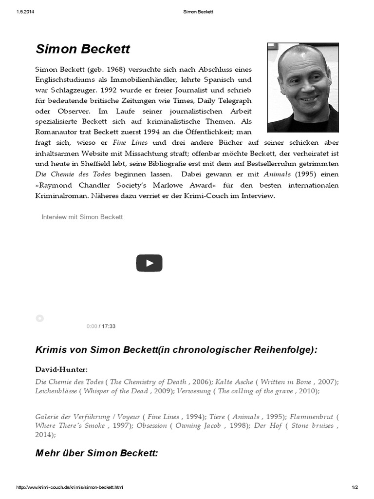 Simon Beckett - KC | PDF