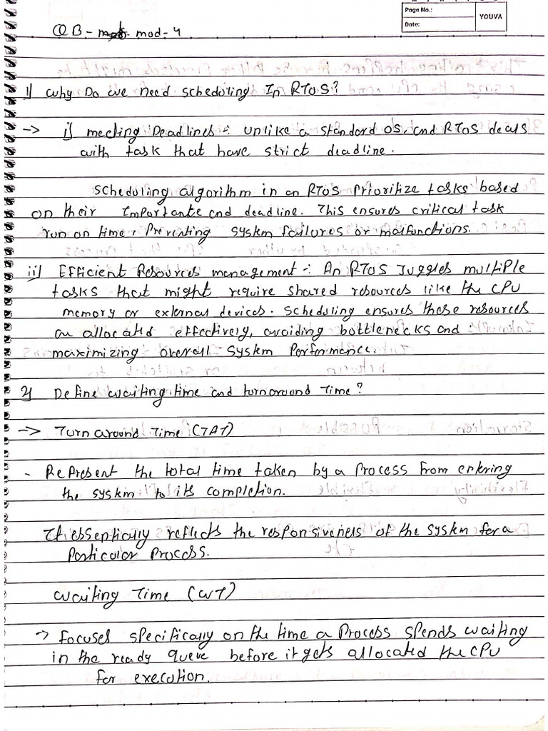 Esrtos Mod 4 (2-5 Marks) | PDF
