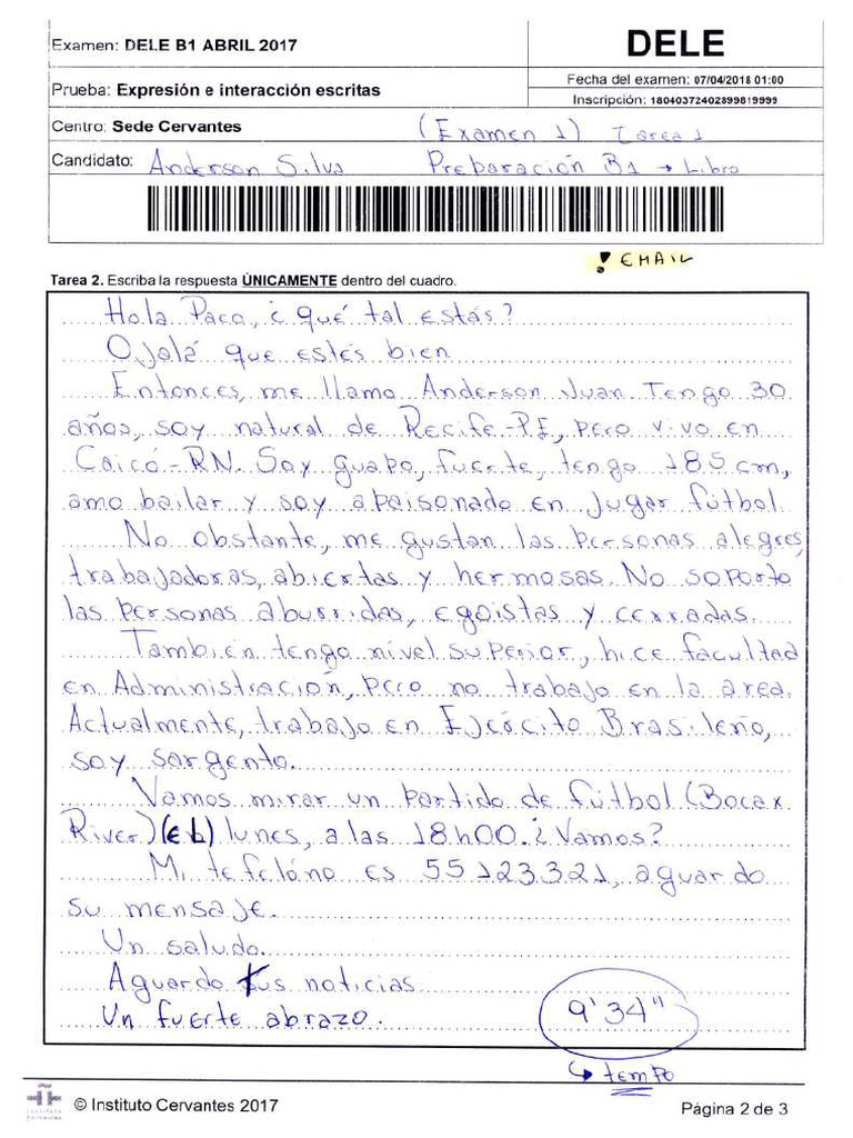 Textos para Prova DELE B1 | PDF