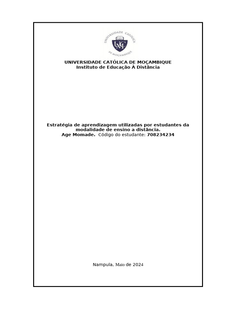 Capa Da UCM - 074110 | PDF