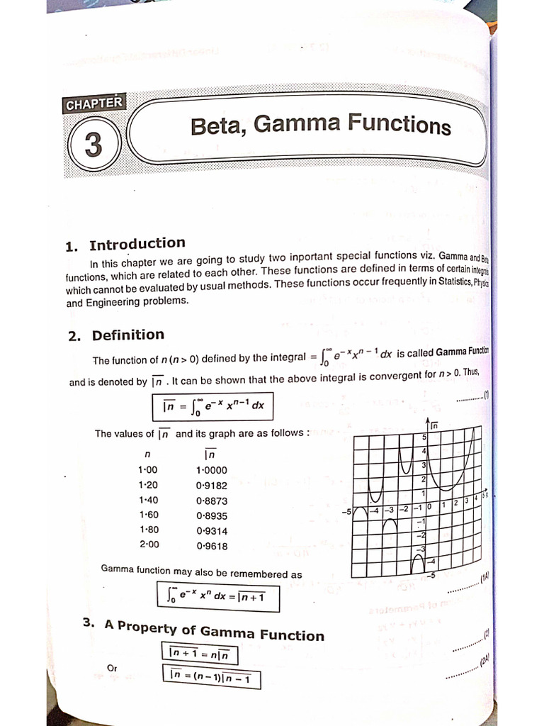 Beta Gamma Function | PDF