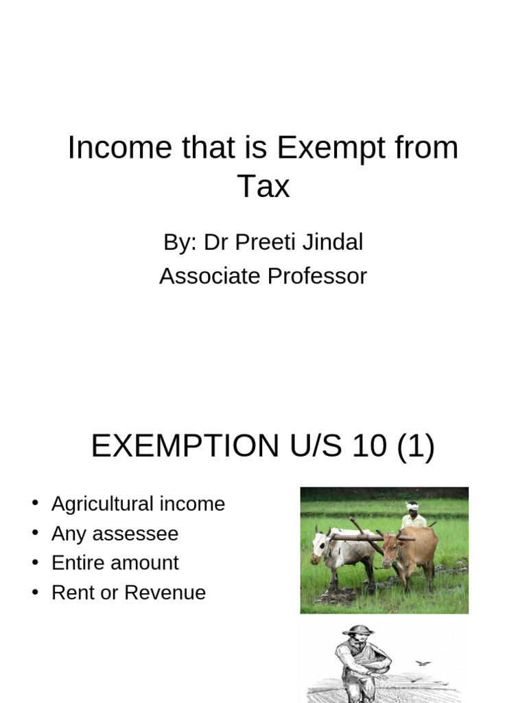 Exempted Income | PDF