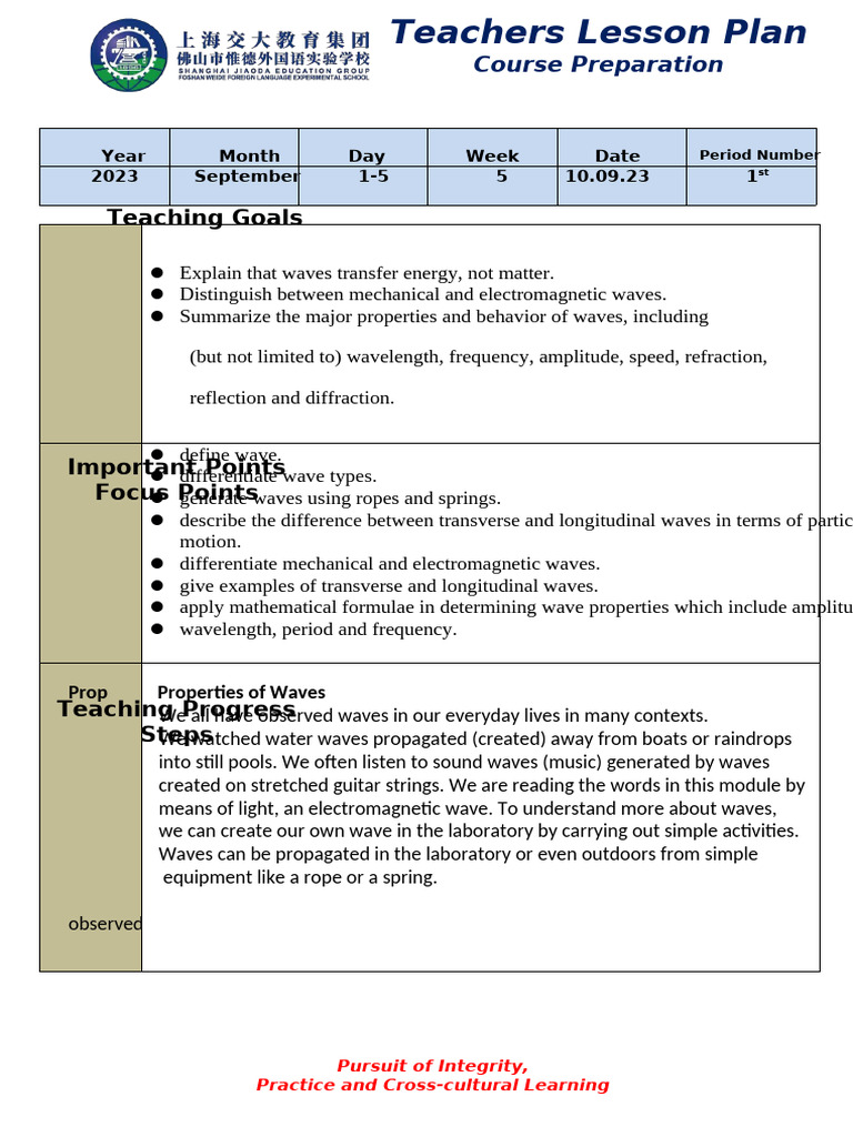 Teachers Lesson Plan G12 Week 5 Pdf