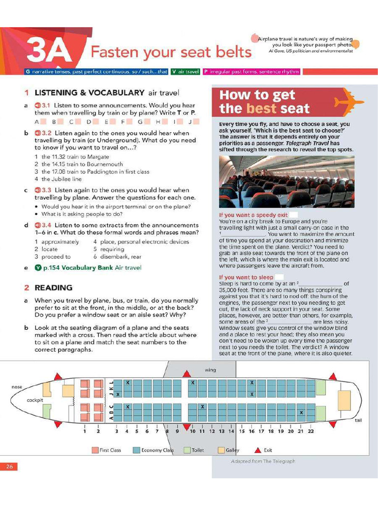 English File B2 Air Travel Vocab | PDF