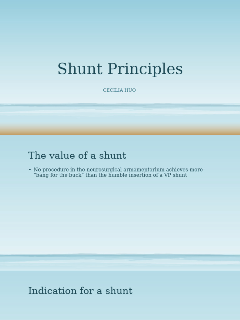 Shunt Principles | PDF