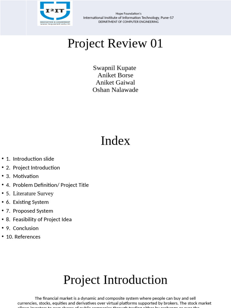 Project Paper PPT 1 | PDF