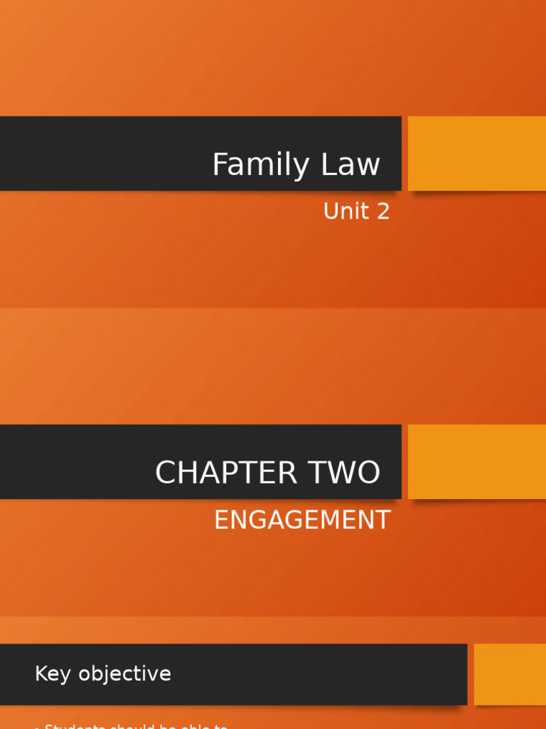 Family Law Unit Two 2023 | PDF | Annulment | Breach Of Contract