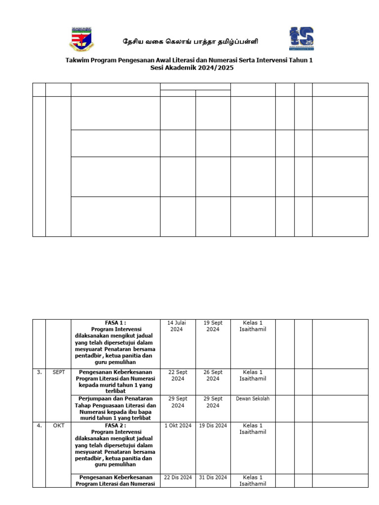 Program Literasi & Numerasi 2024 | PDF