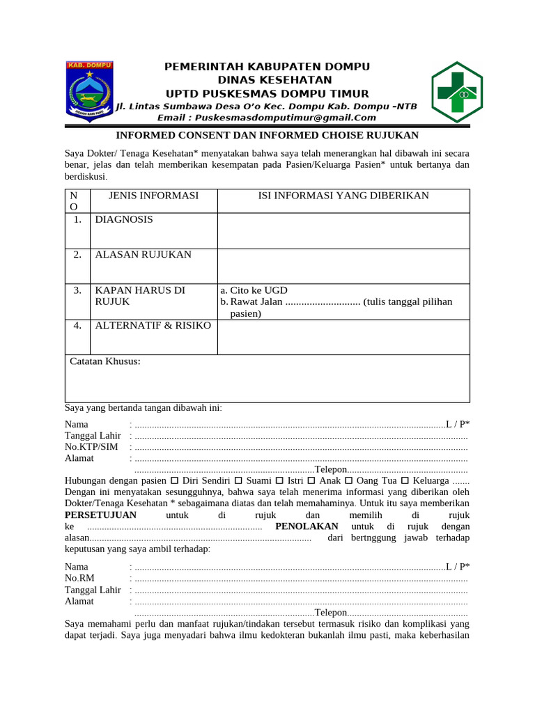Form Inform Consent | PDF