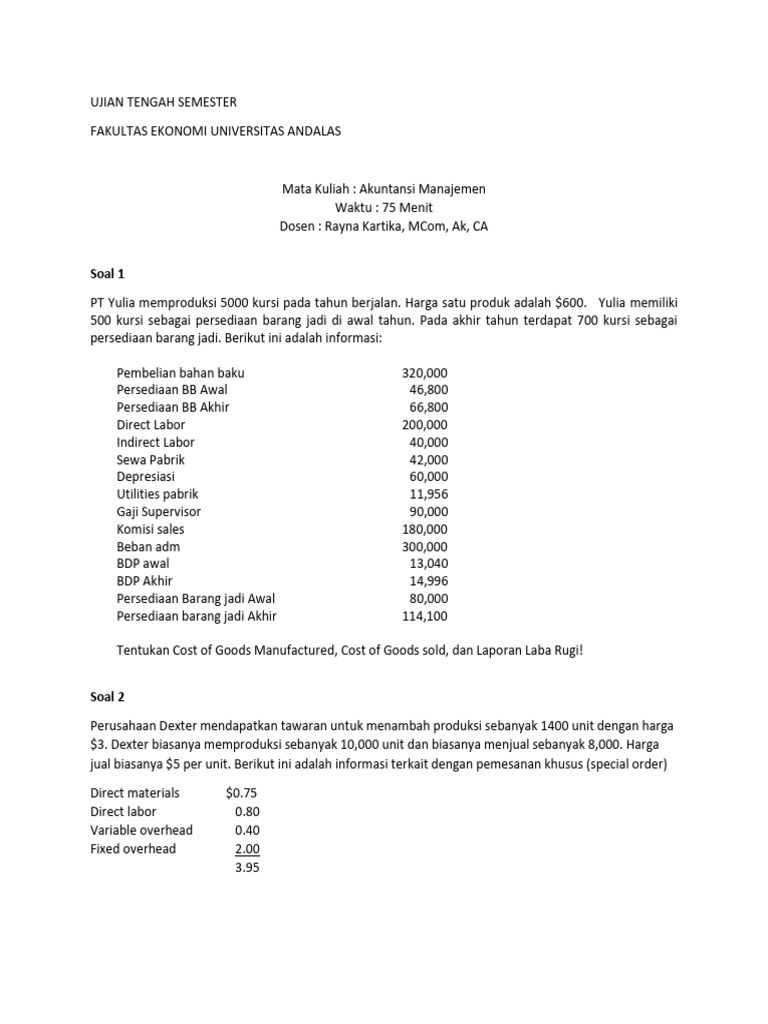 UTS Akmen 2021 | PDF