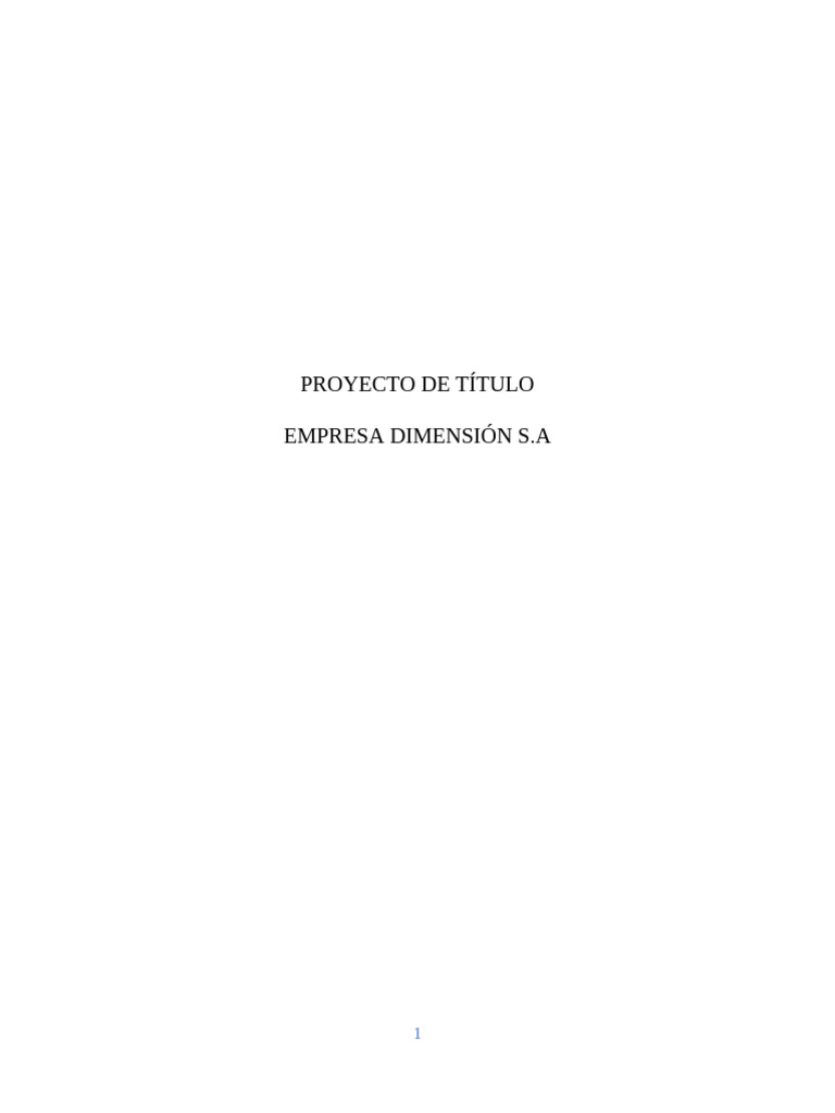 Proyecto de Titulo | PDF