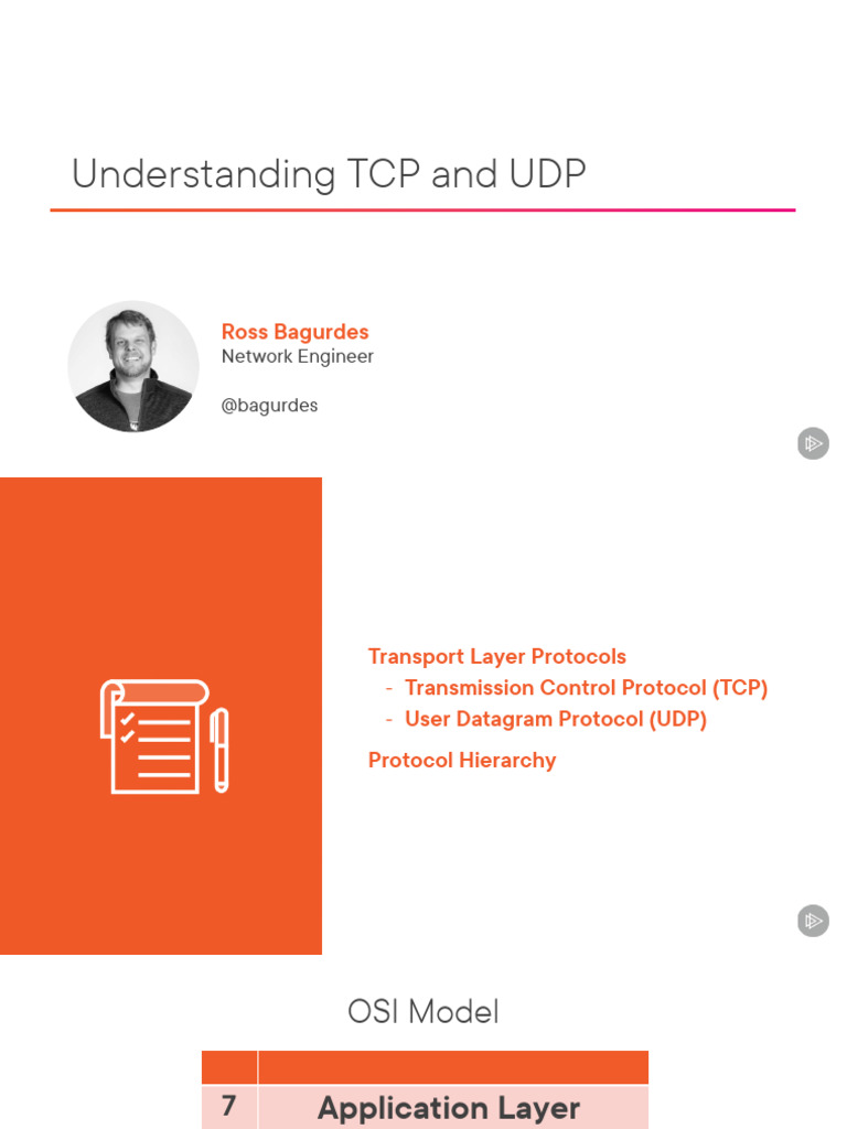 TCP and Udp Slides | PDF