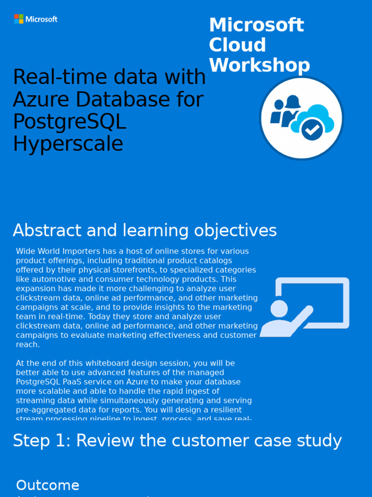 WDS Trainer Presentation - Real-Time Data With Azure Database For ...