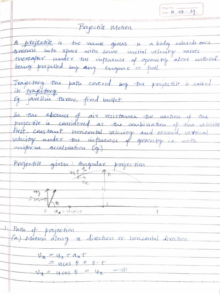 Projectile Motion | PDF
