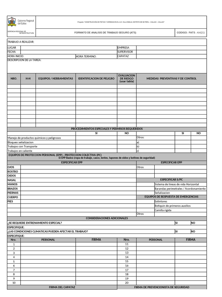 Formato de ATS | PDF