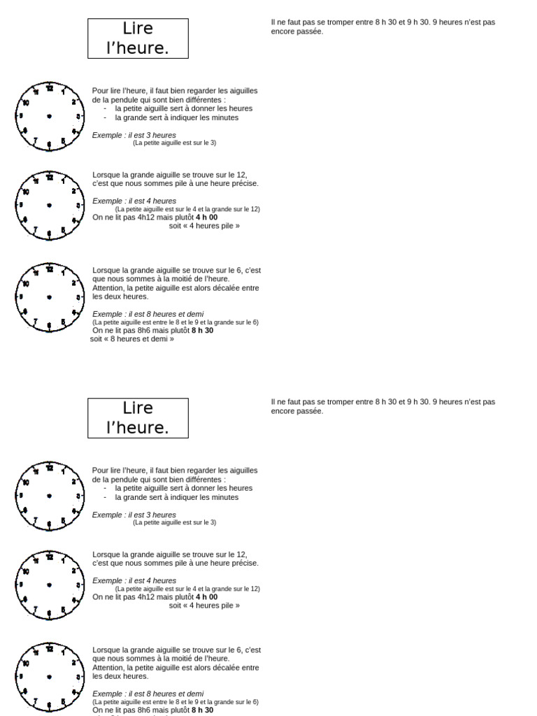 FDL Heure Pile Demie 0405 | PDF
