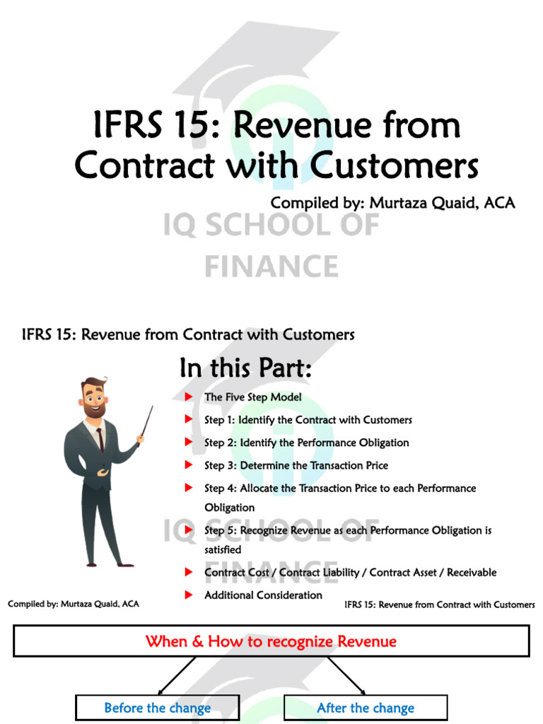 IFRS 15 - Presentation (Notes) | PDF