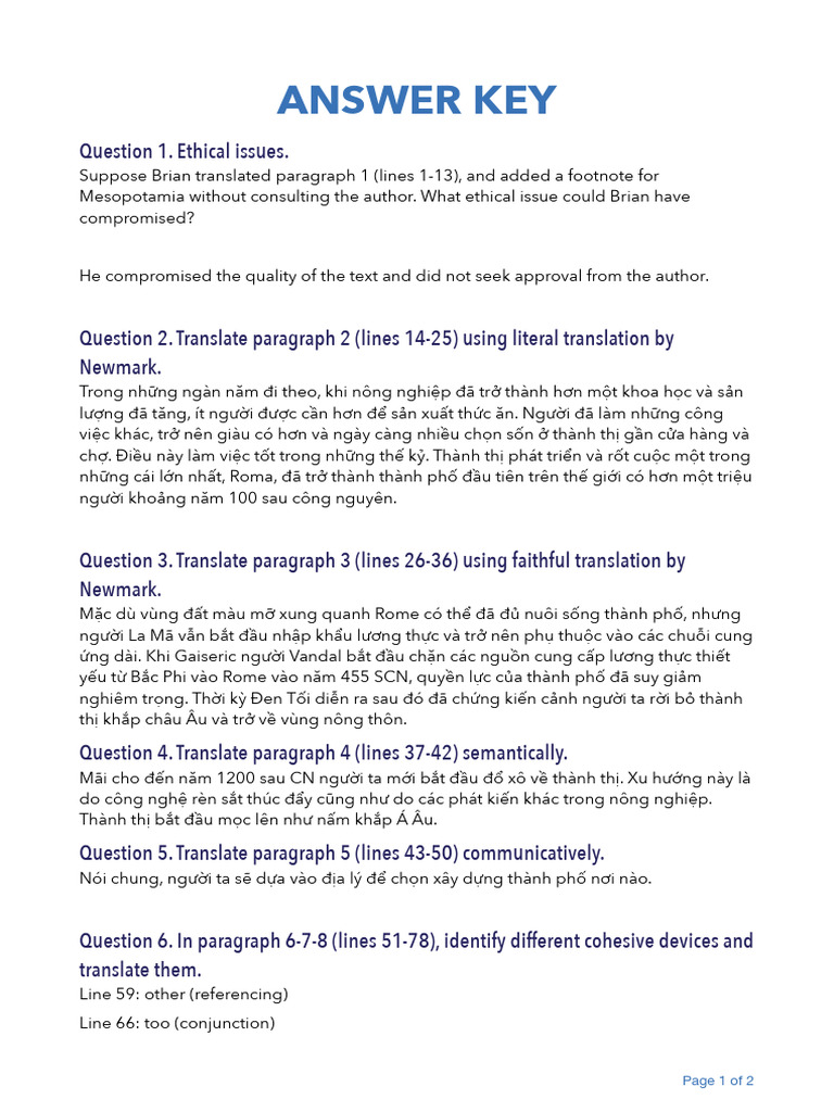 Week 15 Answer | PDF