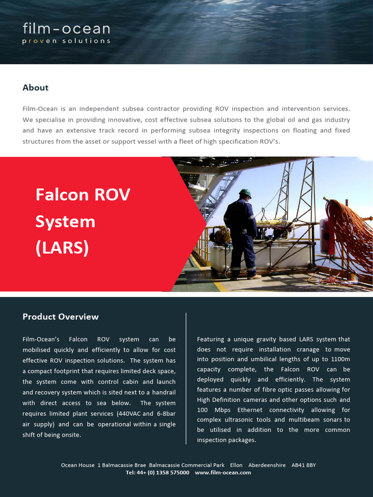 Falcon ROV LARS System Rev B | PDF