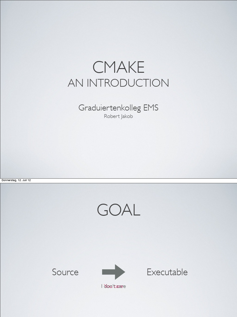 Cmake An Introduction | PDF