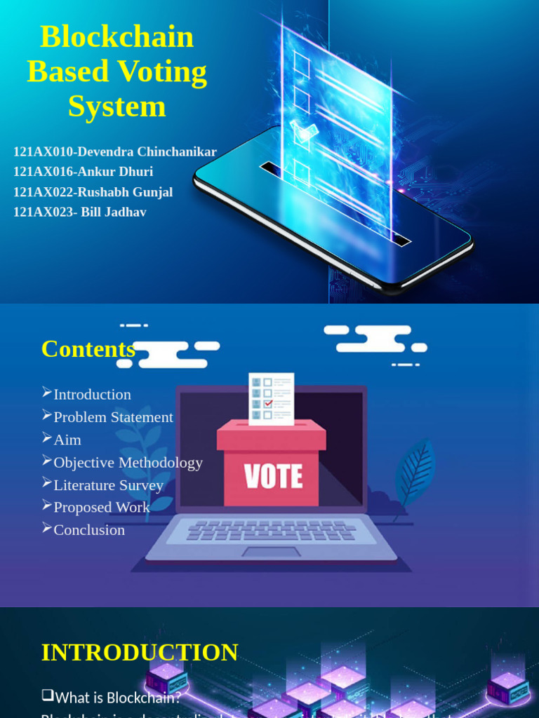 Blockchain Based Voting System | PDF