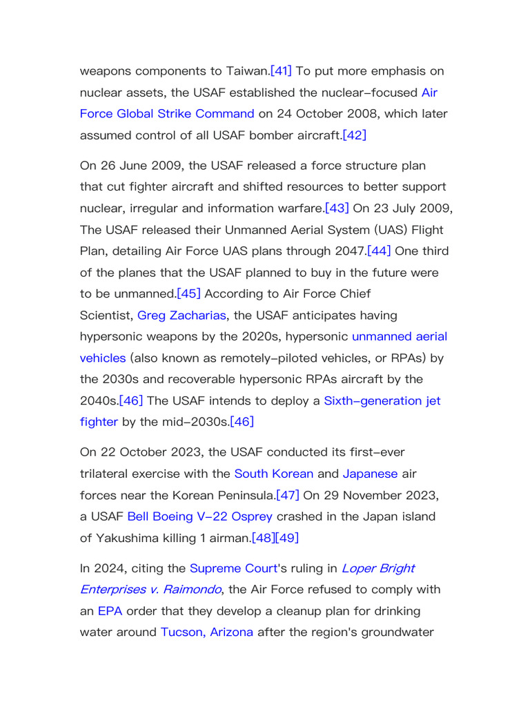 Airforce of The USA-16-30 | PDF
