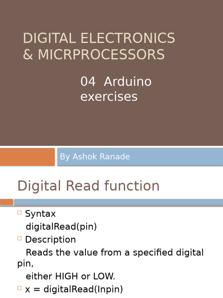 04 Arduino Exercises Pdf