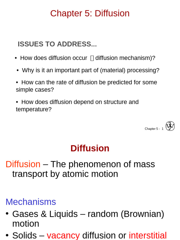 Chapter5 Diffusion | PDF