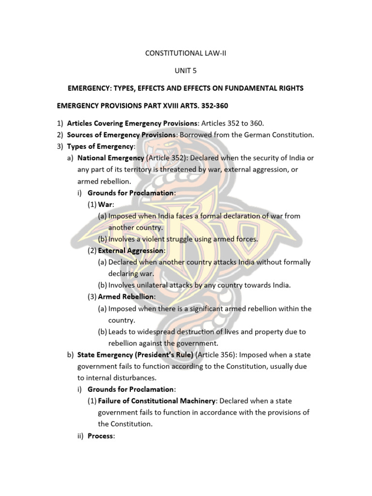 Constitutional Law 2 Unit 5 | PDF