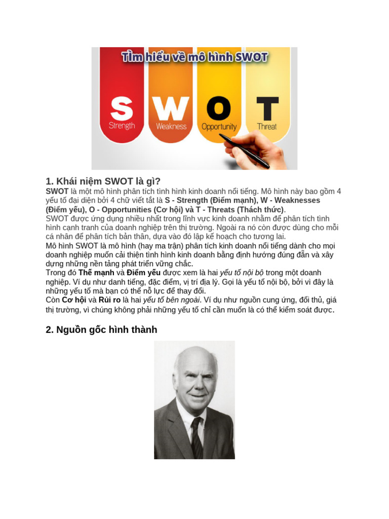 CLKD Khái Niệm Phân Tích SWOT | PDF