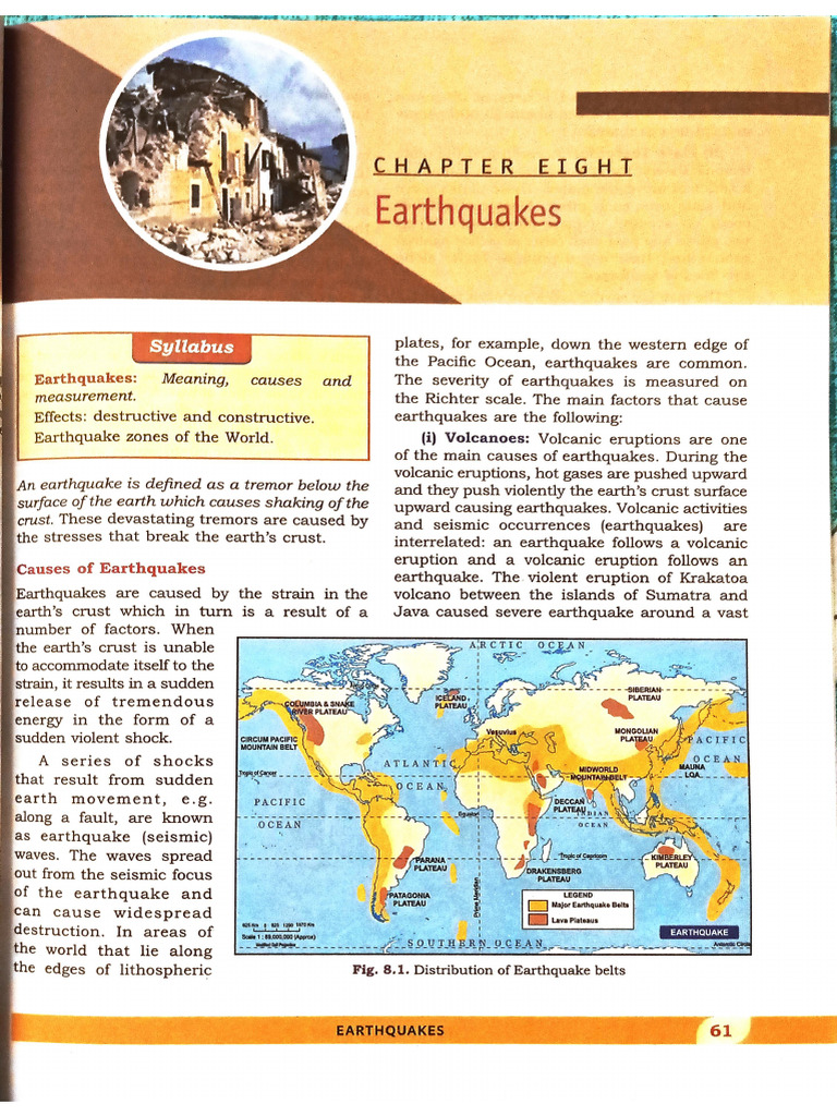 Chap 8. Earthquakes 1 | PDF