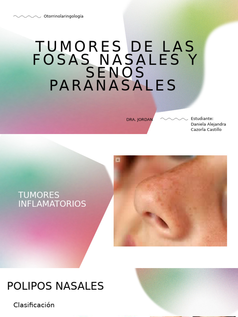 Tumores de Las Fosas Nasales y Senos Paranasales | PDF