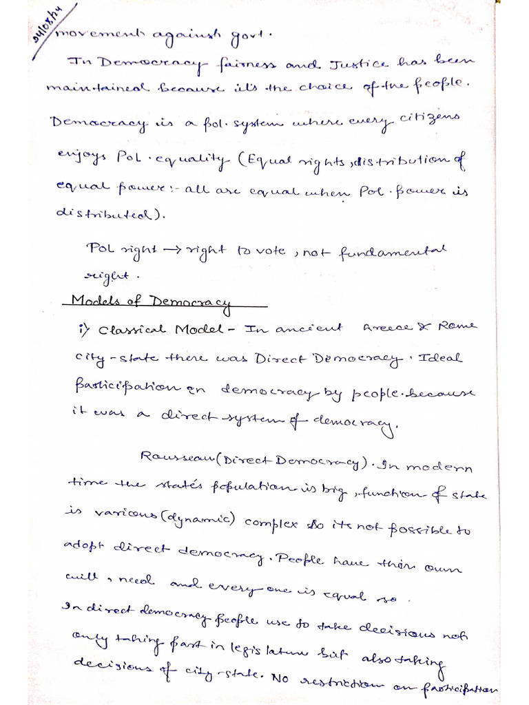 Models of Democracy | PDF