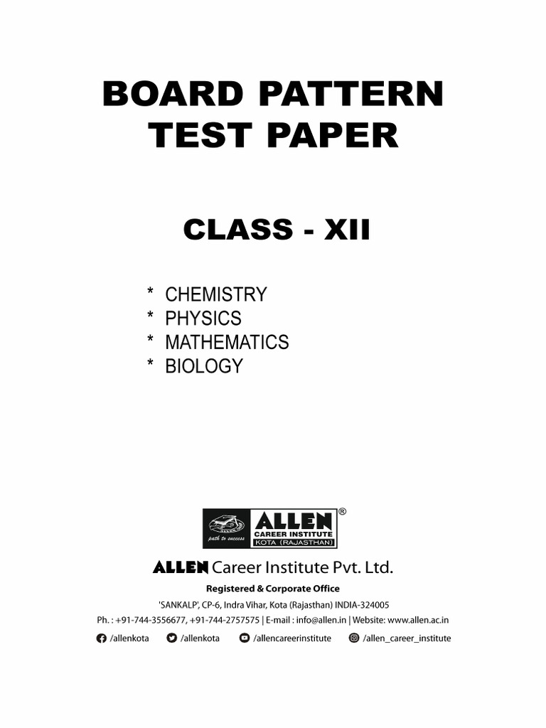 CBSE Class XII TH Board Paper | PDF