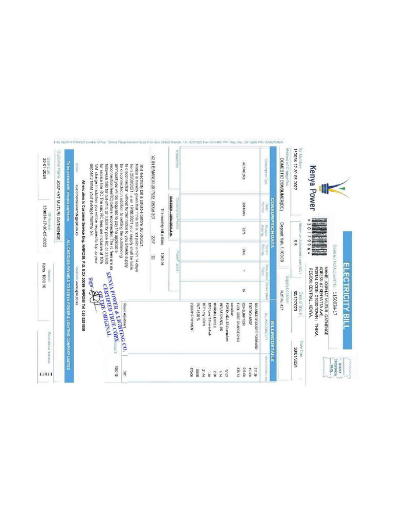 KPLC Bill | PDF