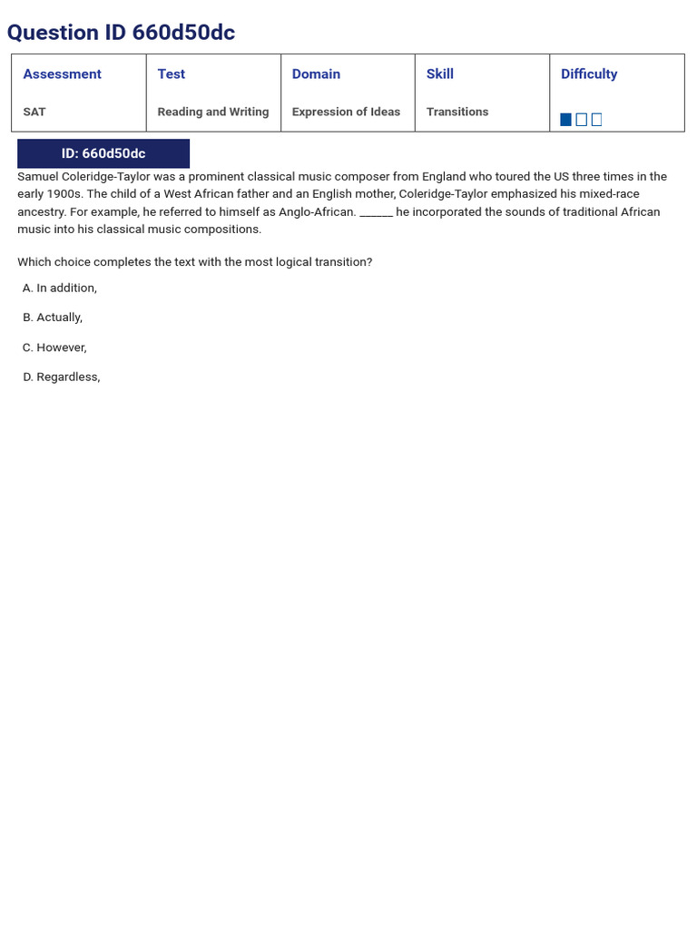 Transitions Practice | PDF