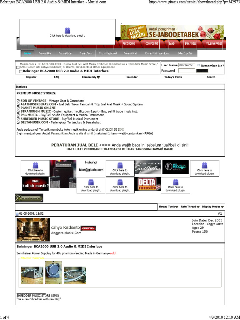 Behringer BCA2000 USB 2.0 A... | PDF
