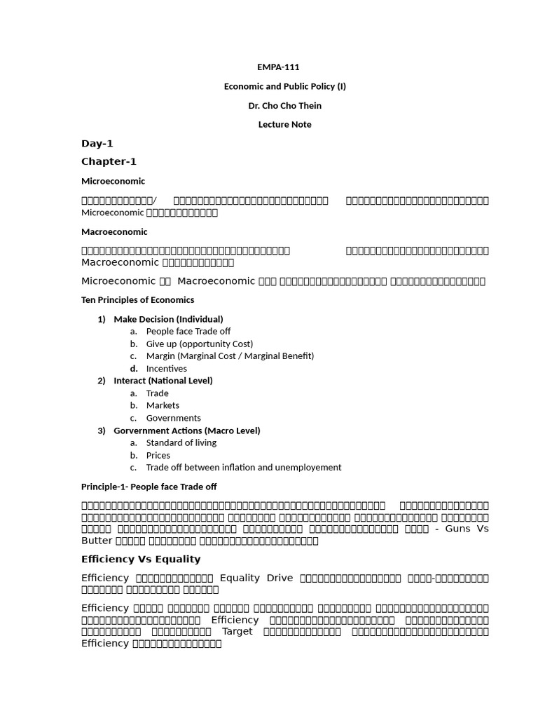 111 Lecture Note | PDF