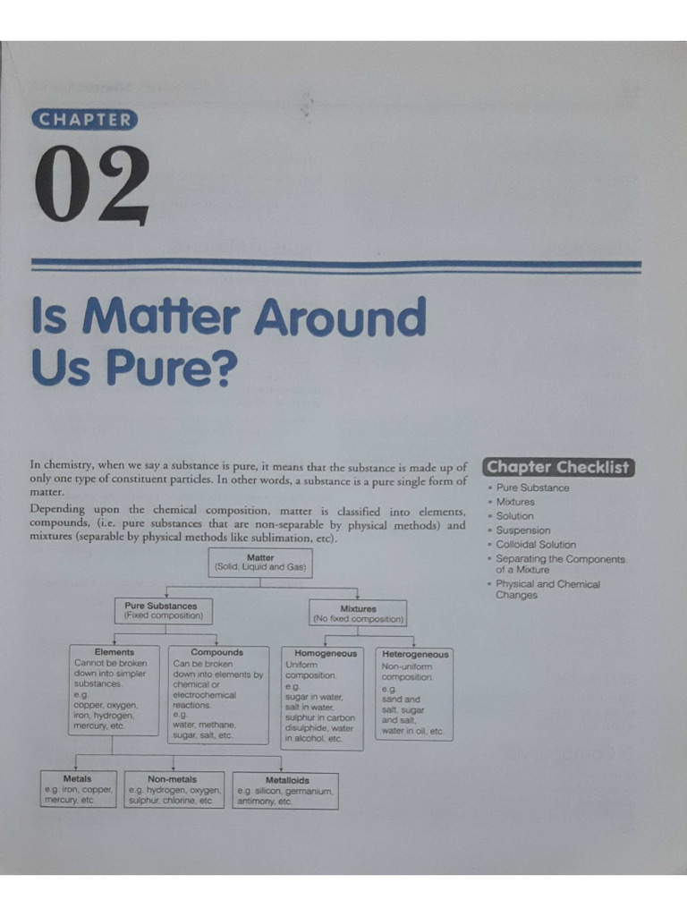 Is Matter Around Us Pure | PDF
