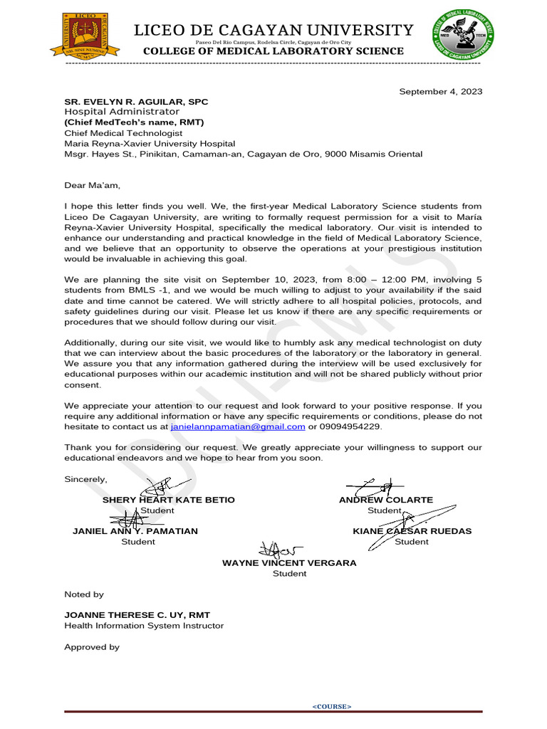 DRAFT LETTER Revised | PDF