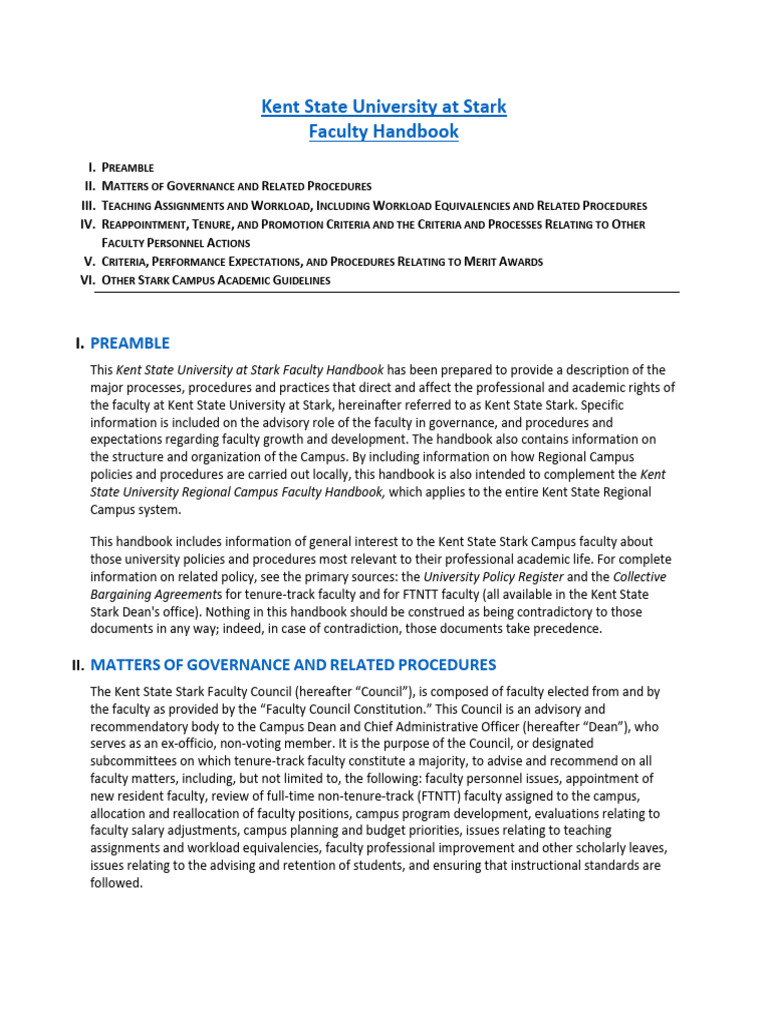 KSU Stark Handbook, Updated (2022.11) | PDF | Constitutional Amendment ...