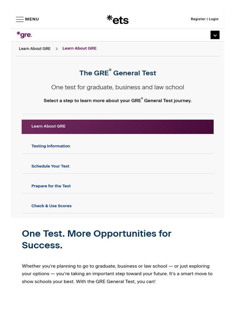 Learn About GRE | PDF