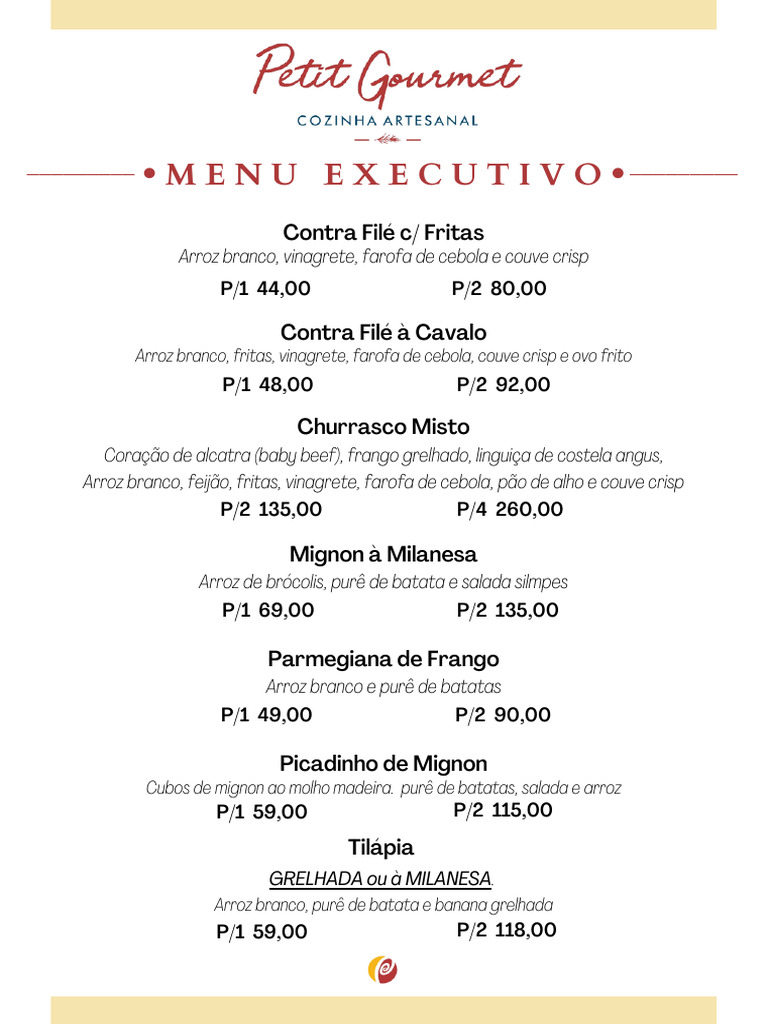 Menu Executivo | PDF