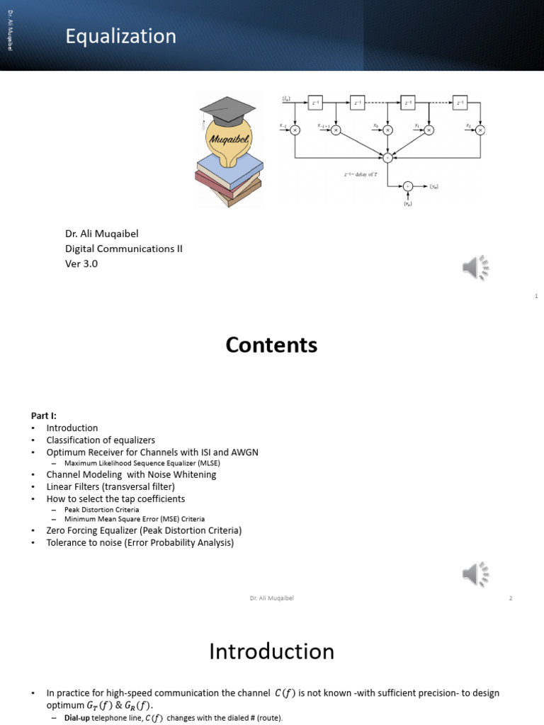 Muqaibel Equalization | PDF