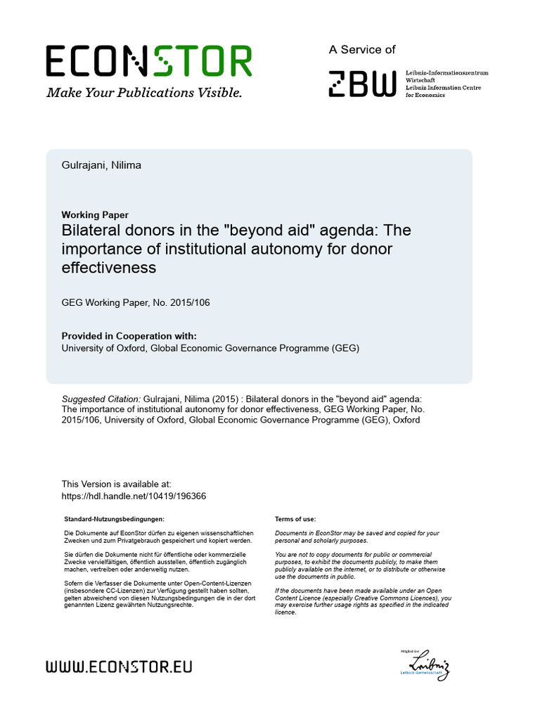 Beyond Aid Agenda | PDF